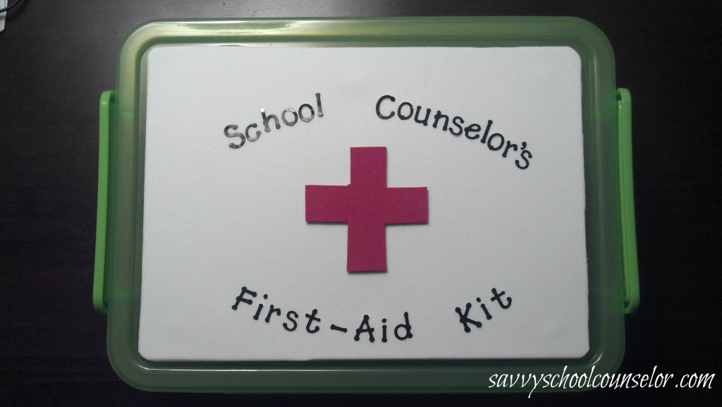 School Counselor's First -Aid Kit - Savvy School Counselor